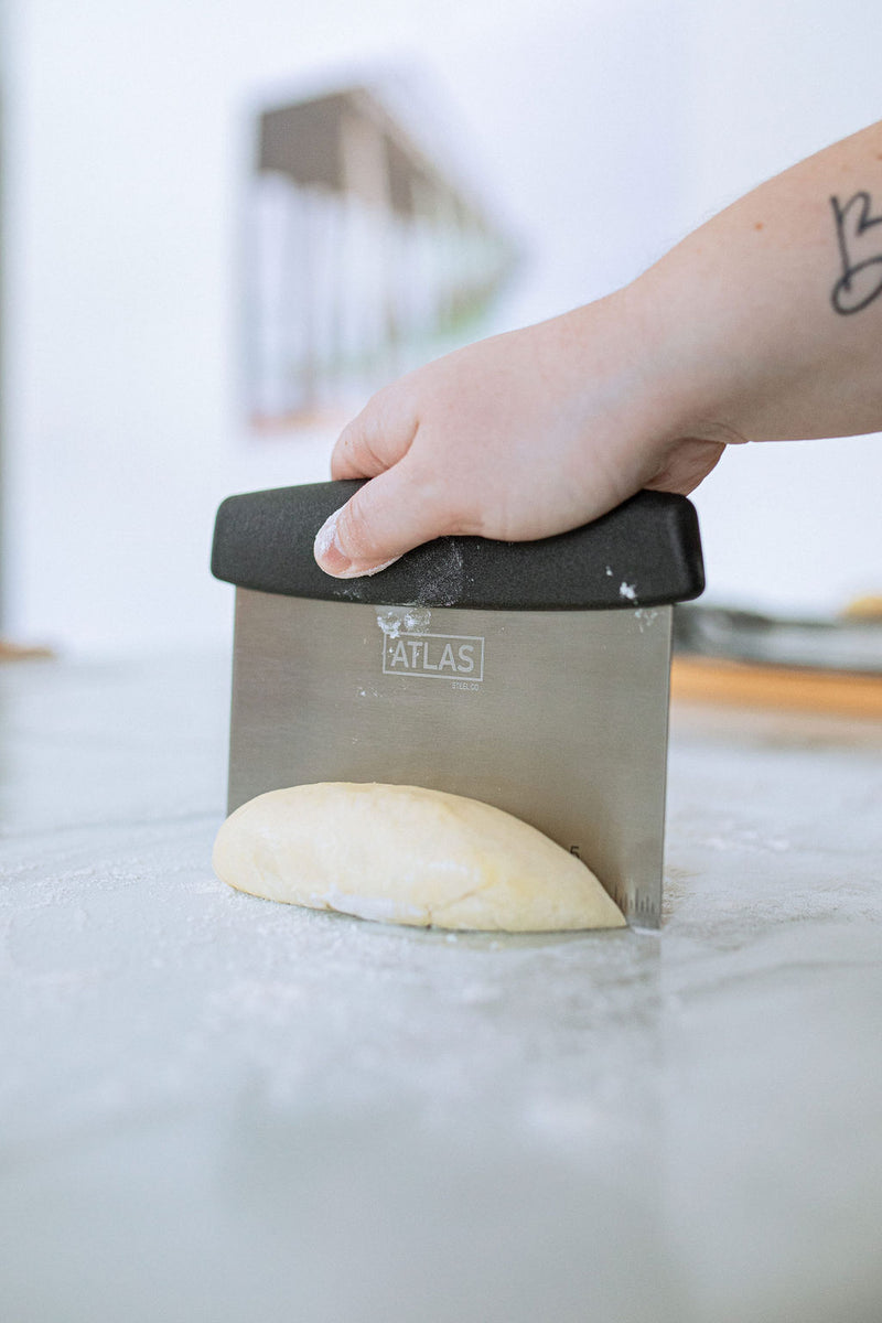 Dough Bench Scraper - Perfect for Baking & Pastry Tasks – Atlas Steel Co.